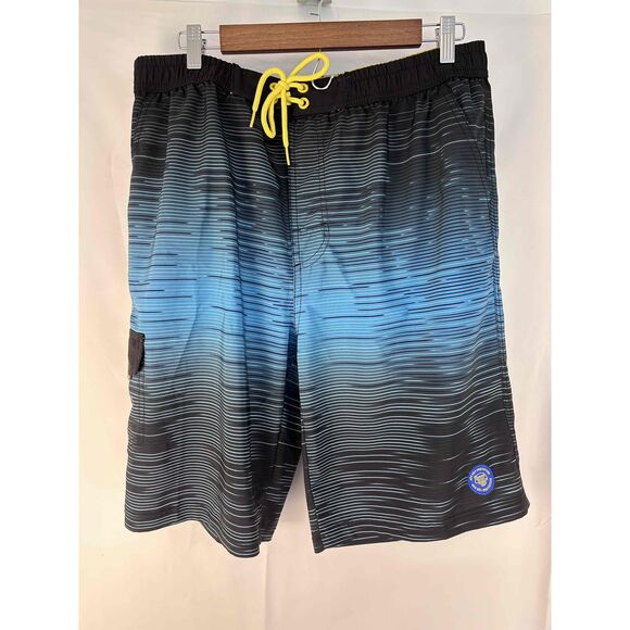 Swim | Banana Boat Mens Striped Drawstring Upf 5 Swim Shorts Large ...